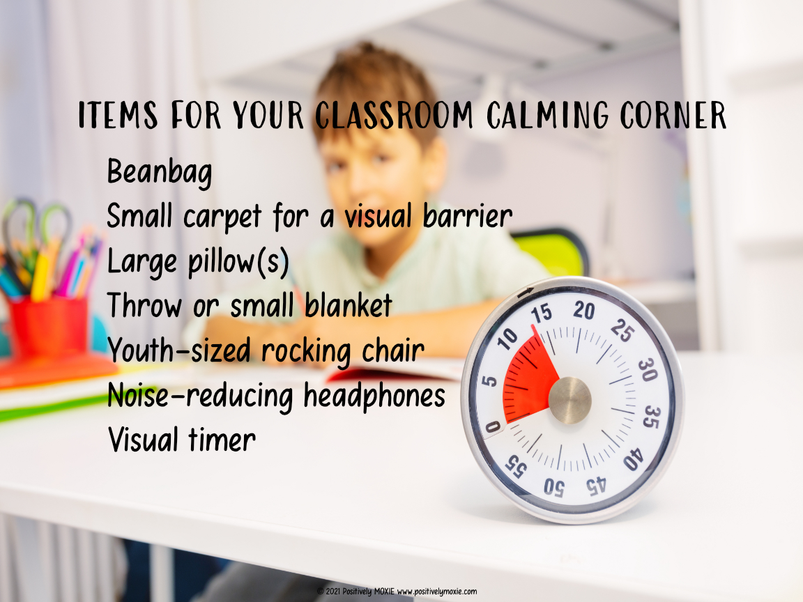 Creating a Classroom Calming Corner - Positively Moxie
